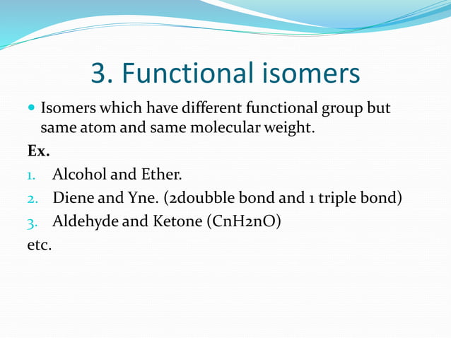 Stereochemistry functional isomers | PPT