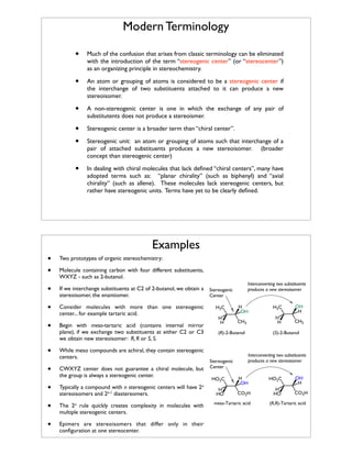 Stereochemistry lecture | PDF