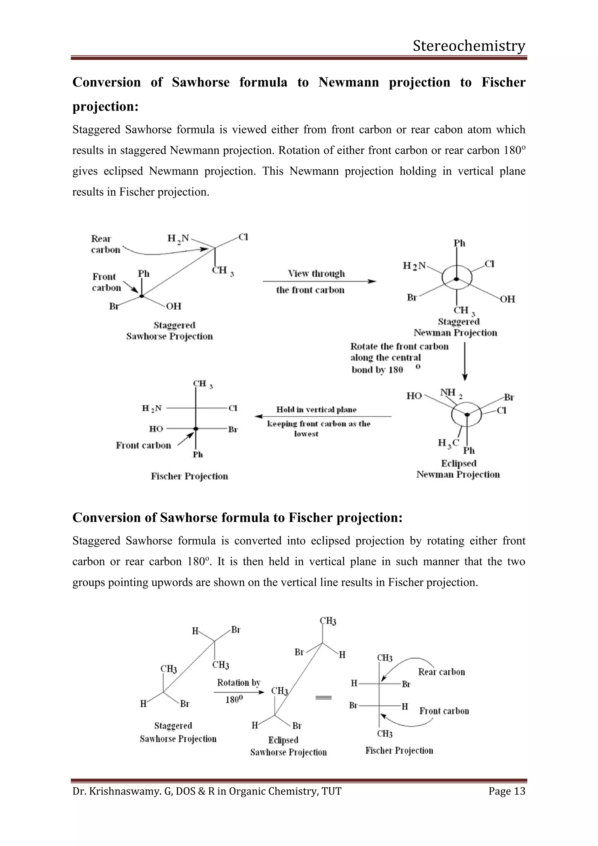 Stereochemistry notes | PDF