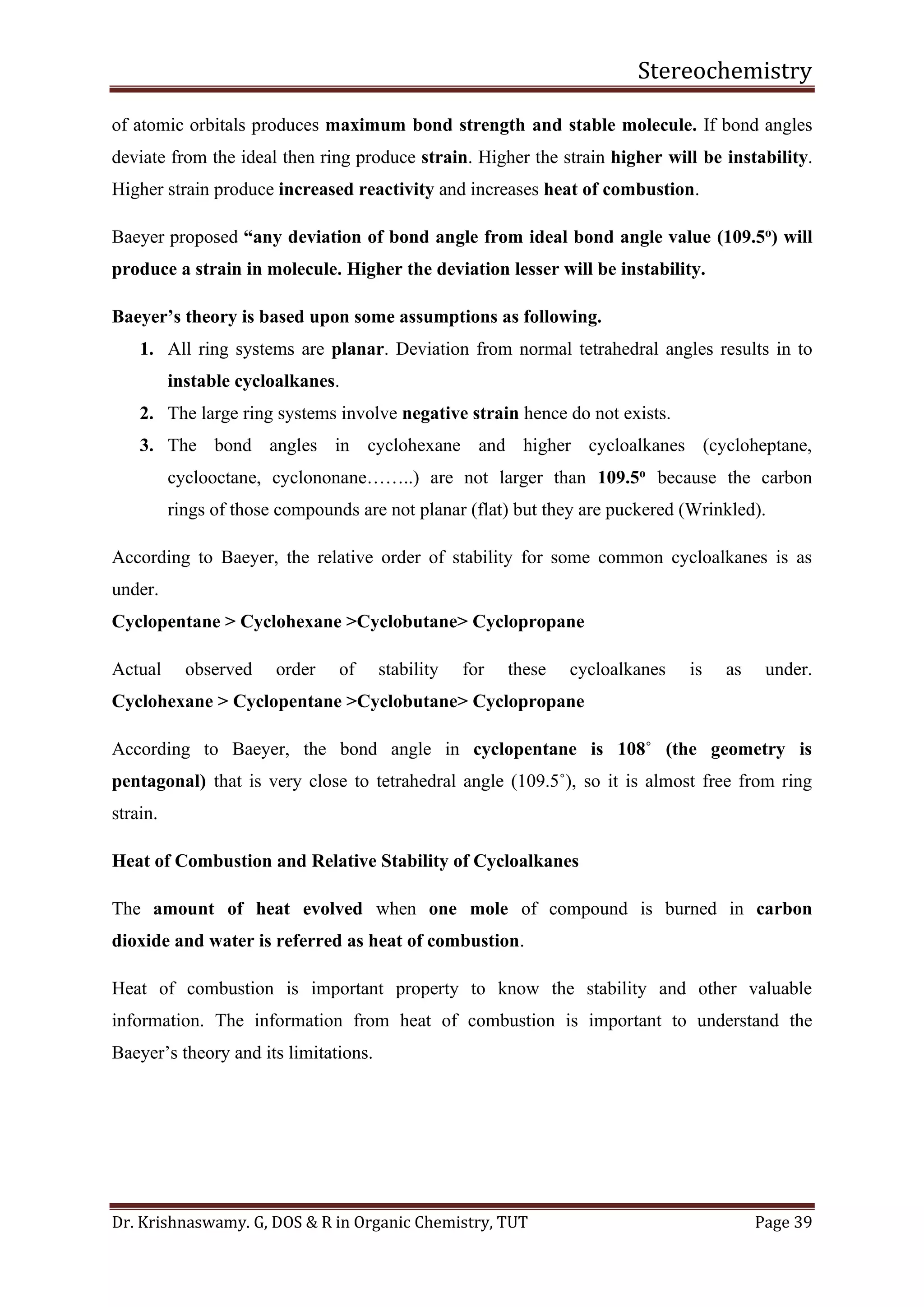Stereochemistry notes | PDF