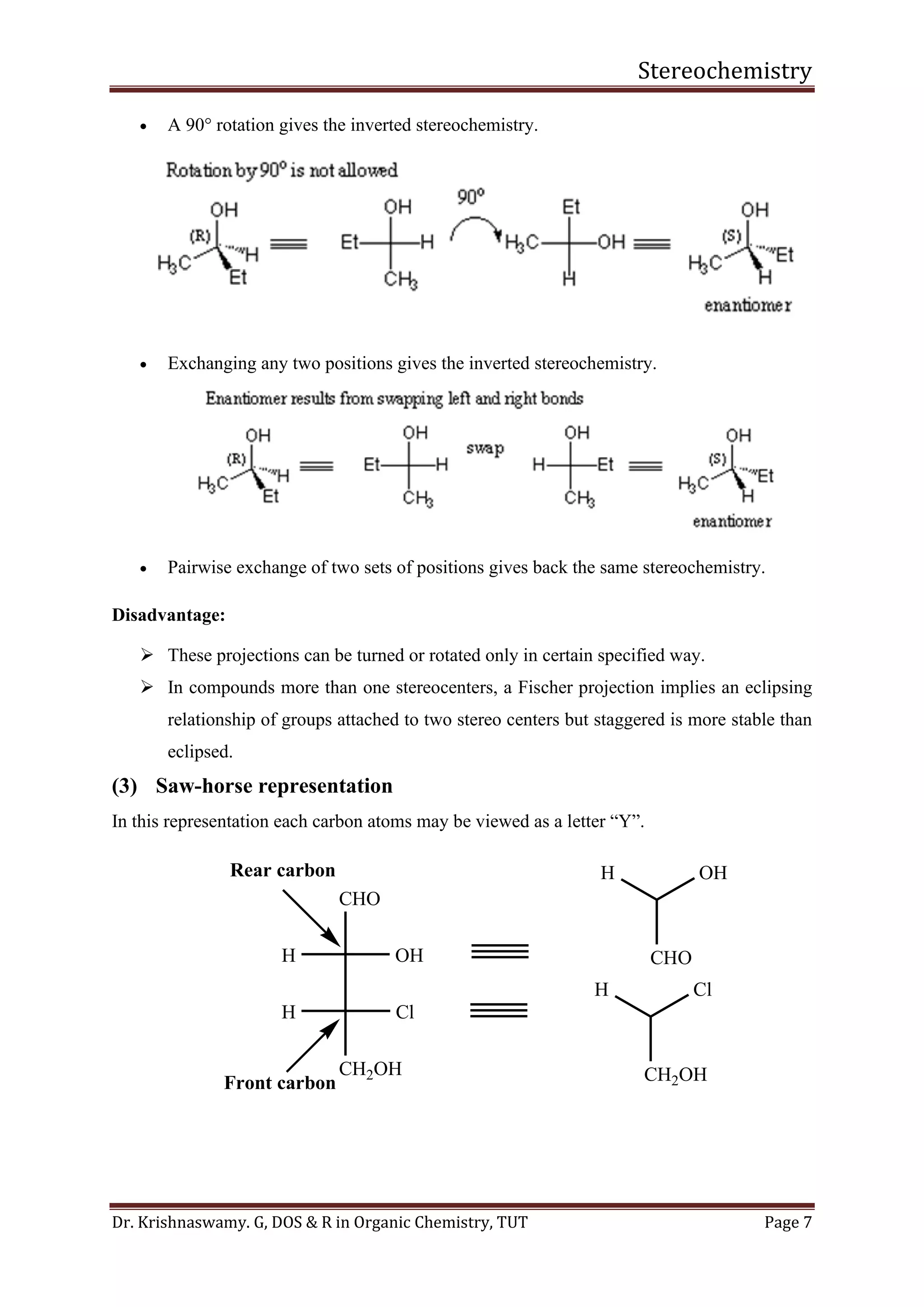 Stereochemistry notes | PDF