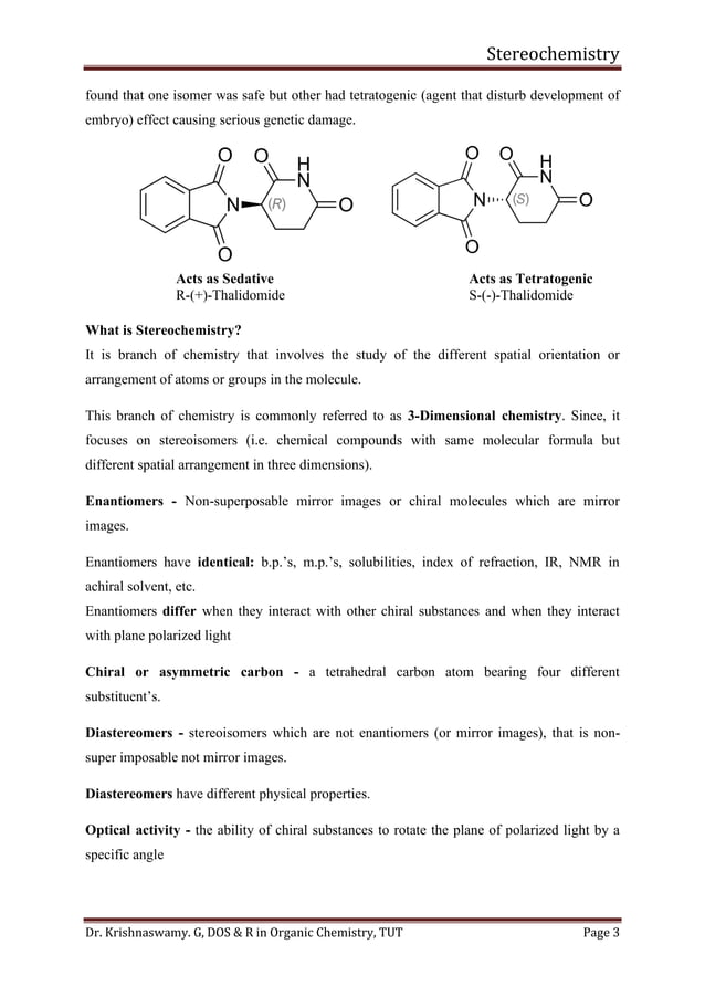 Stereochemistry notes | PDF