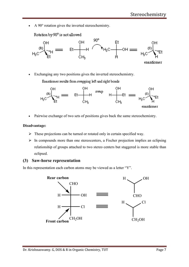 Stereochemistry notes | PDF