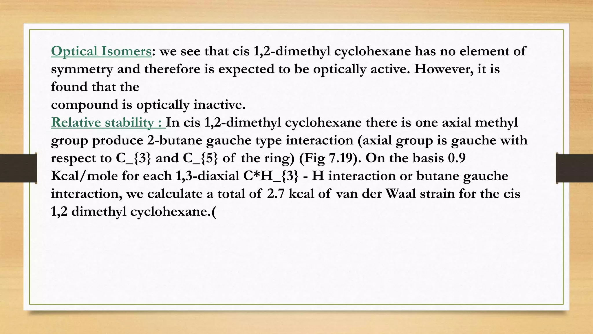 Stereochemistry of cyclohexane.pptx