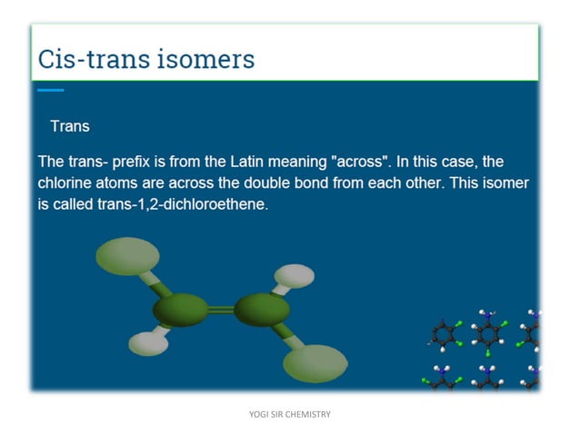 STEREOCHEMISTRY ISOMERISM OPTICAL ISOMERISM | PPT