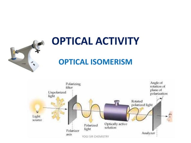 STEREOCHEMISTRY ISOMERISM OPTICAL ISOMERISM | PPT
