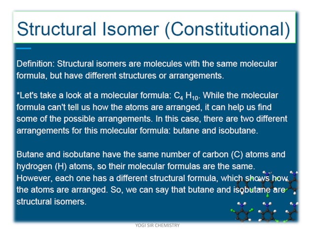 STEREOCHEMISTRY ISOMERISM OPTICAL ISOMERISM | PPT