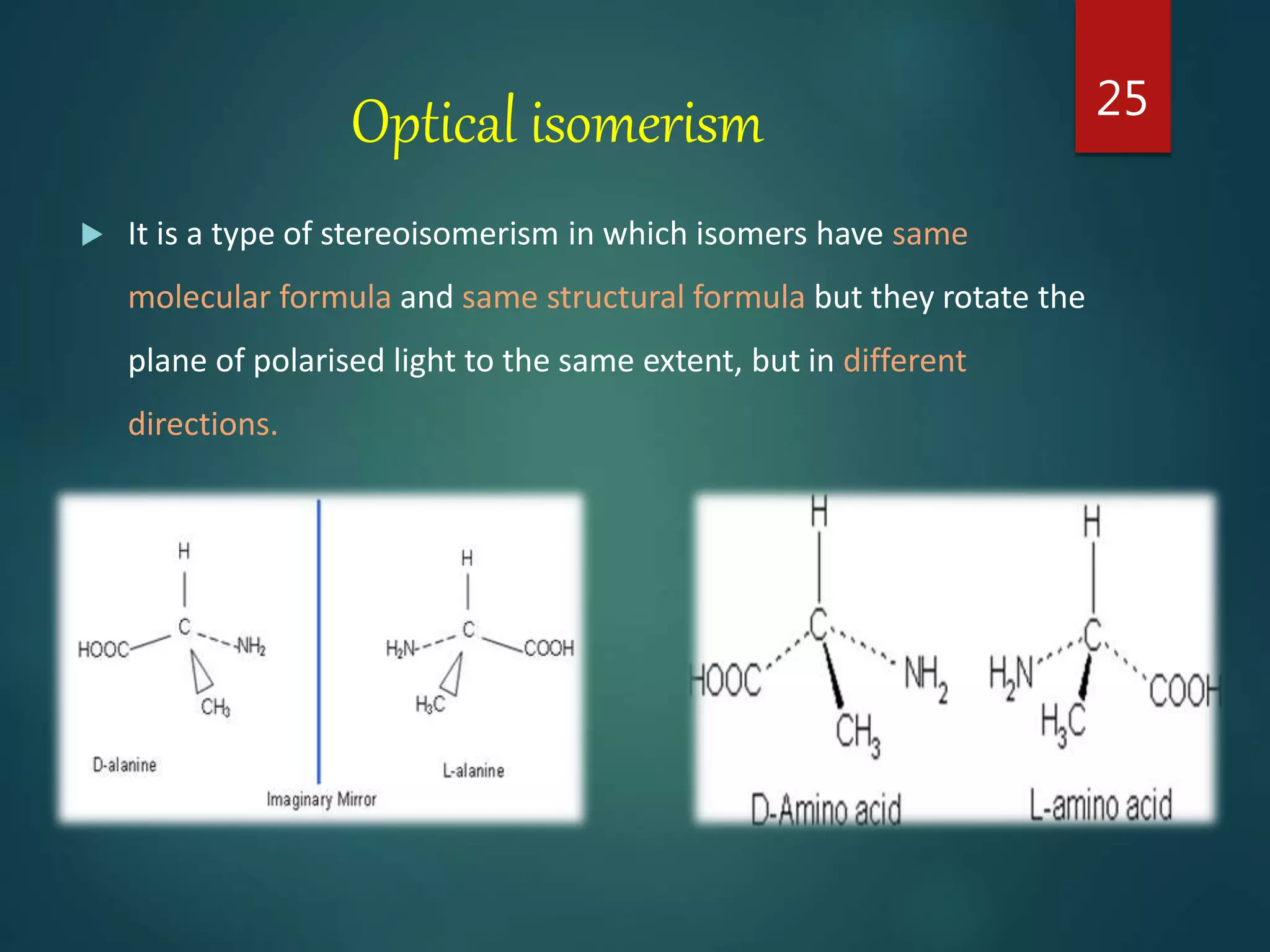 Stereochemistry (optical isomerism) | PPTX