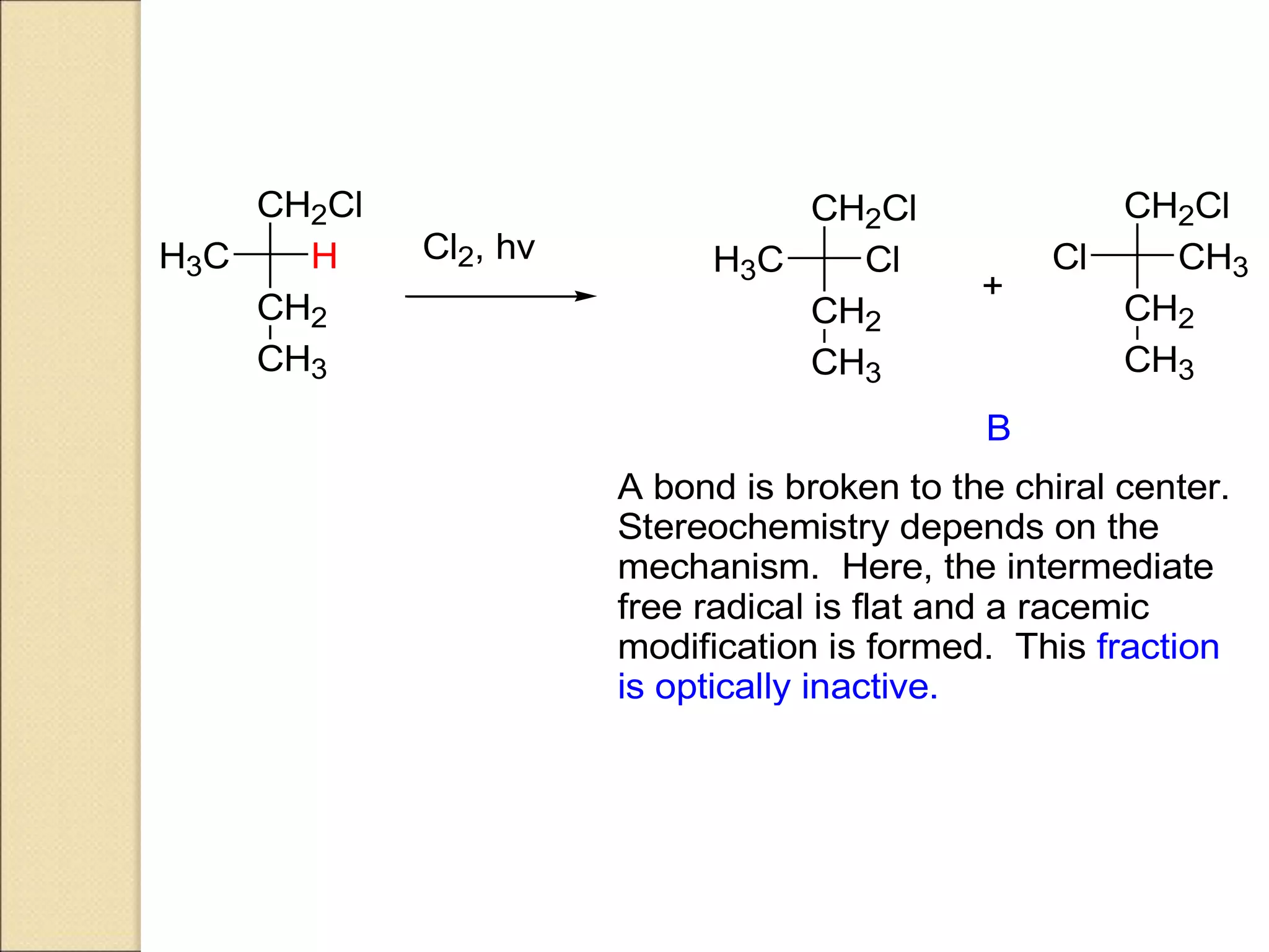 Stereochemistry (Reactions of Chiral Molecules) | PDF