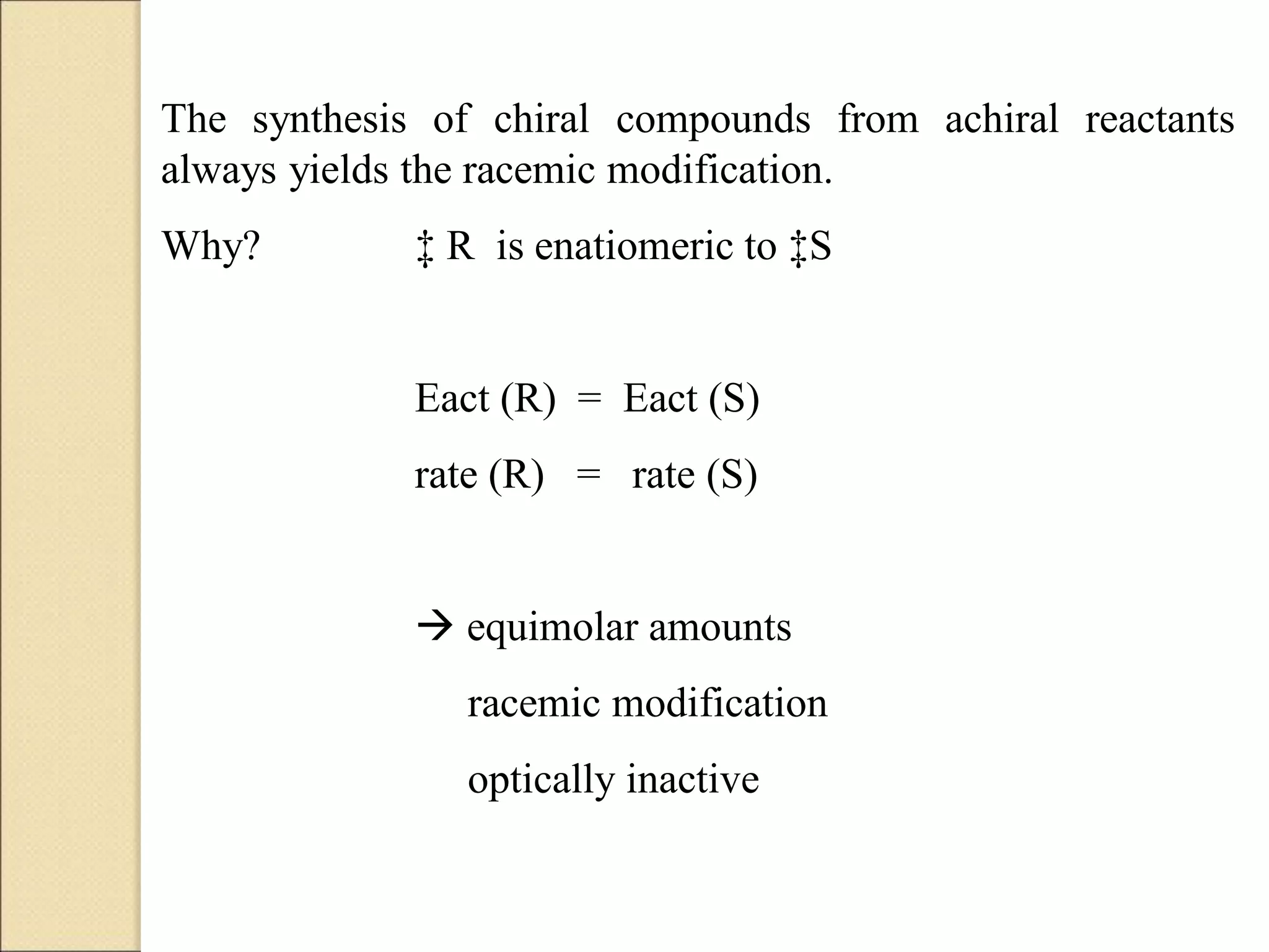 Stereochemistry (Reactions of Chiral Molecules) | PDF