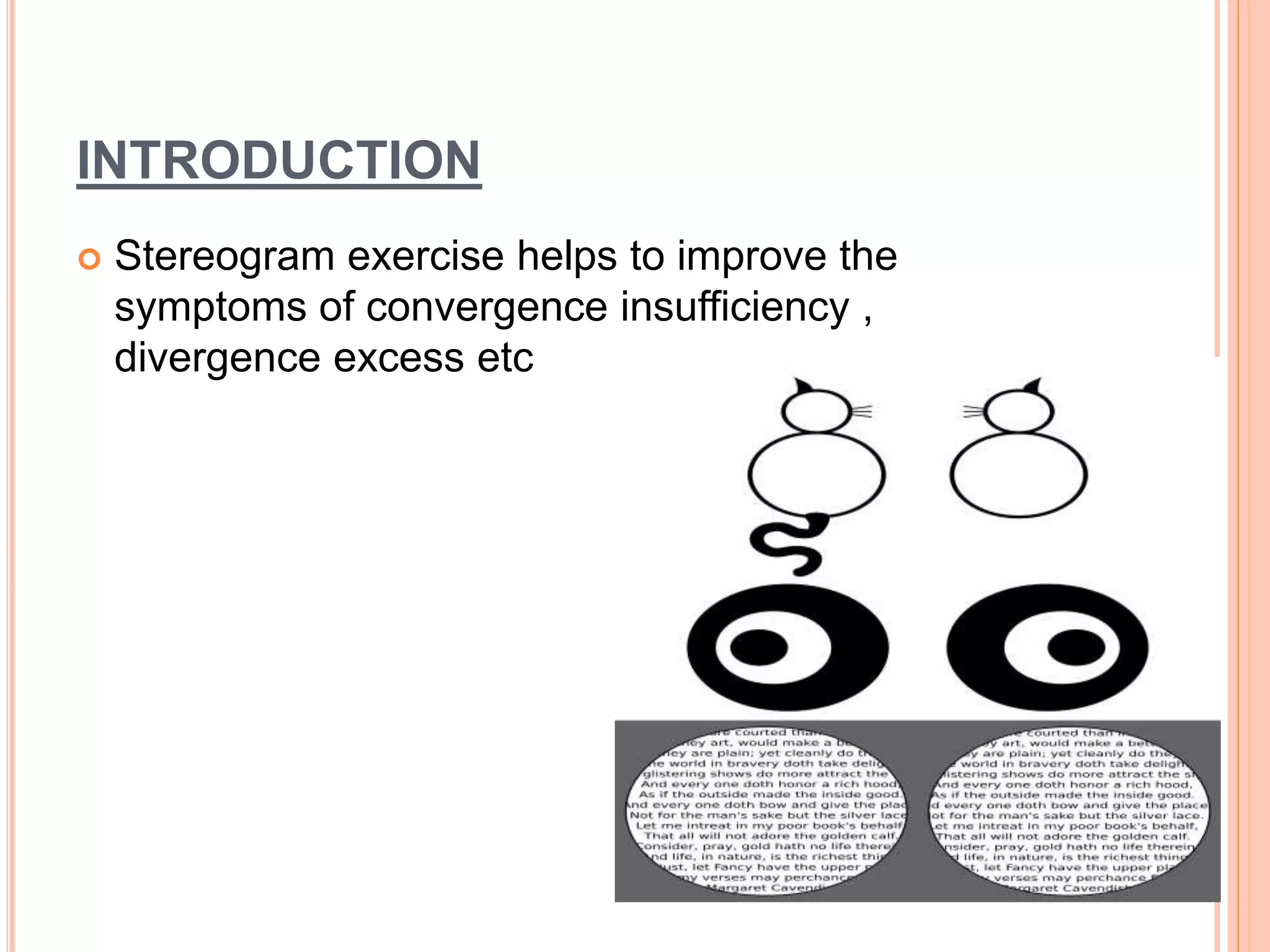 Stereograms vergence therapy | PPTX
