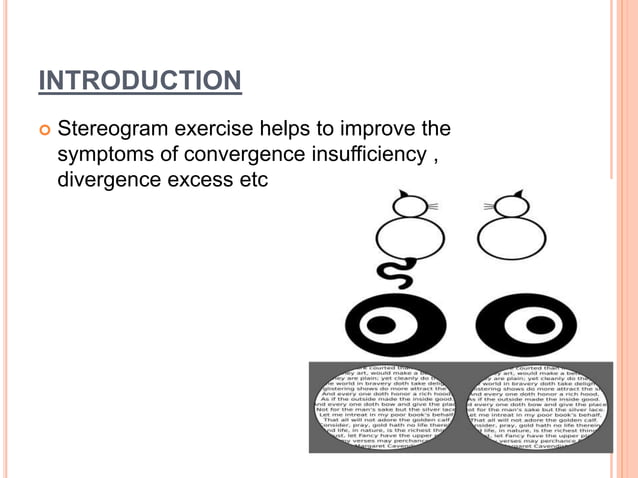 Stereograms vergence therapy | PPTX | Eye and Vision Conditions ...