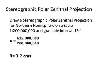 Stereographic polar zenithal projection | PPTX