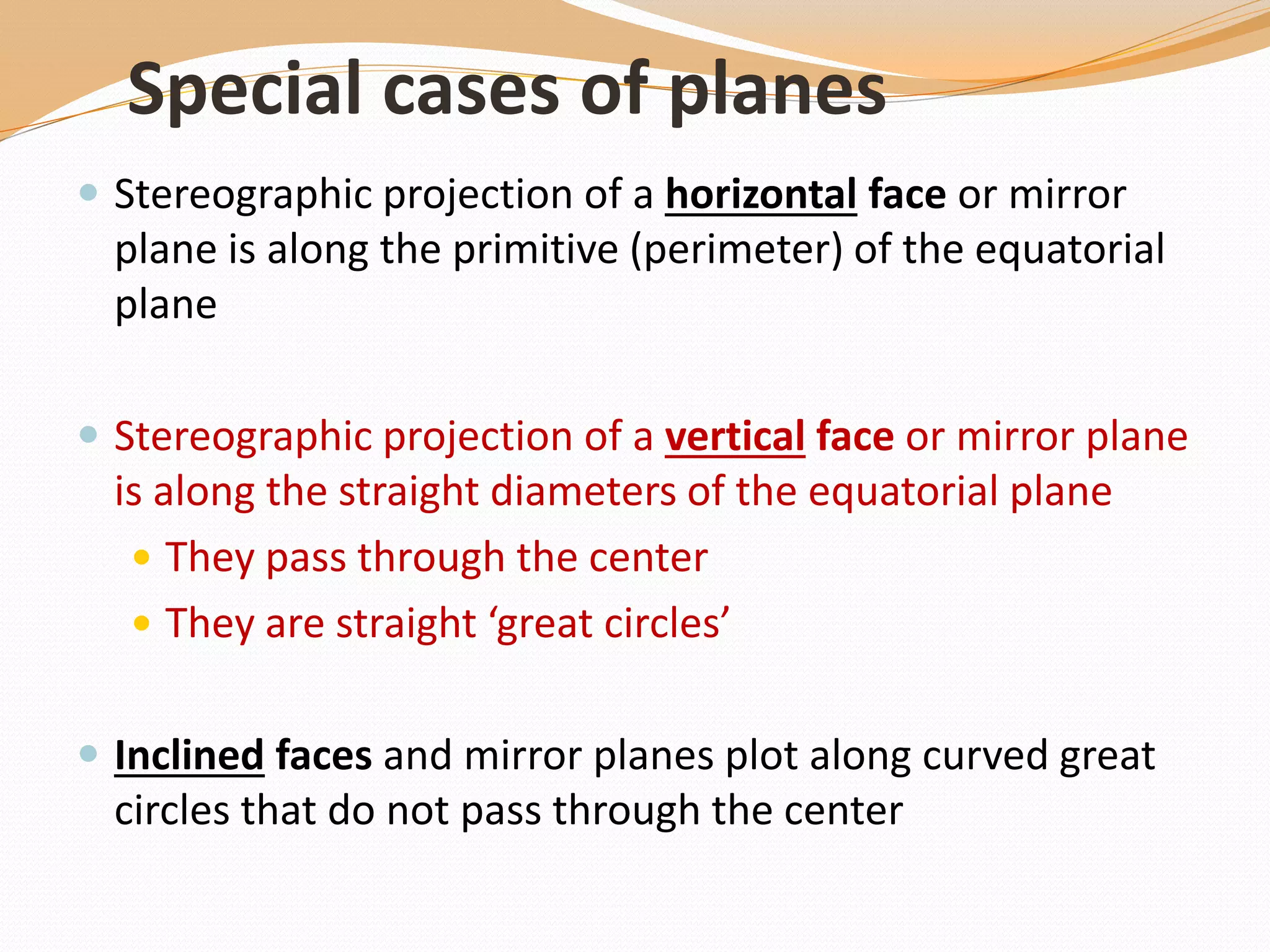 Stereographic projection crystallography | PPTX
