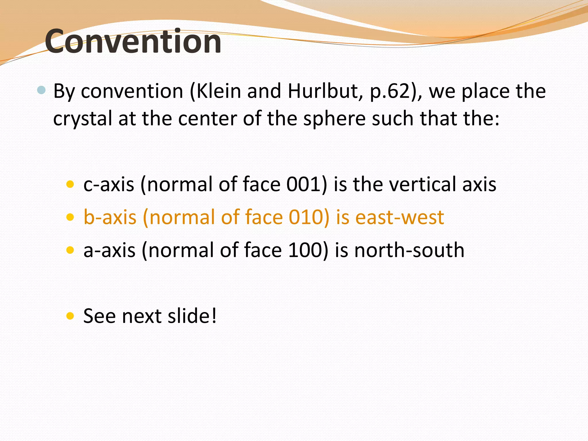 Stereographic projection crystallography | PPTX