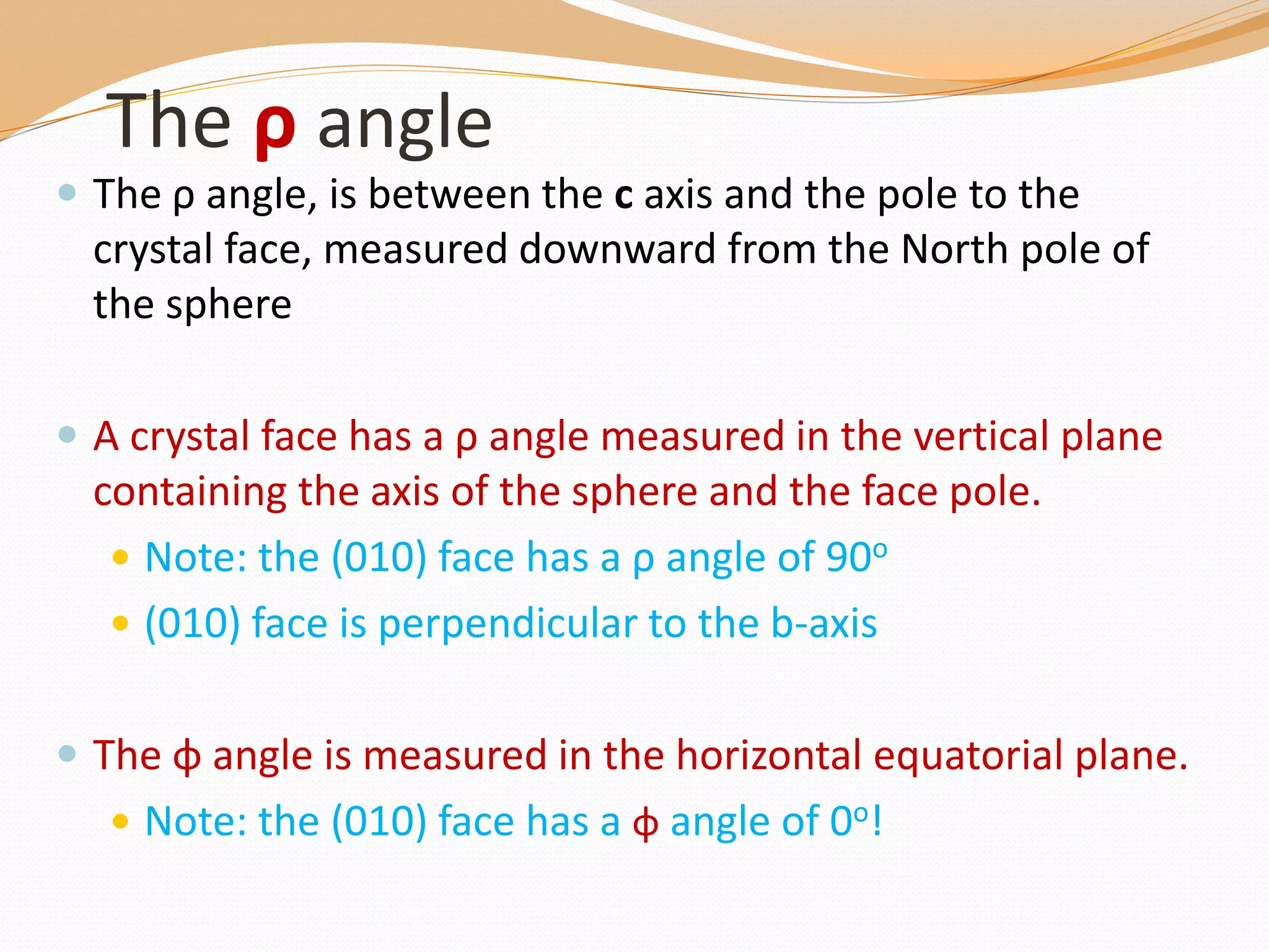 Stereographic projection crystallography | PPTX