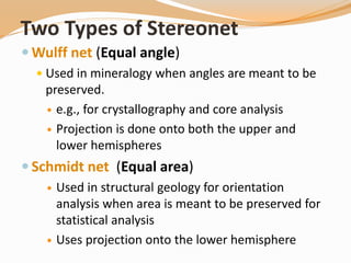Stereographic projection crystallography | PPTX