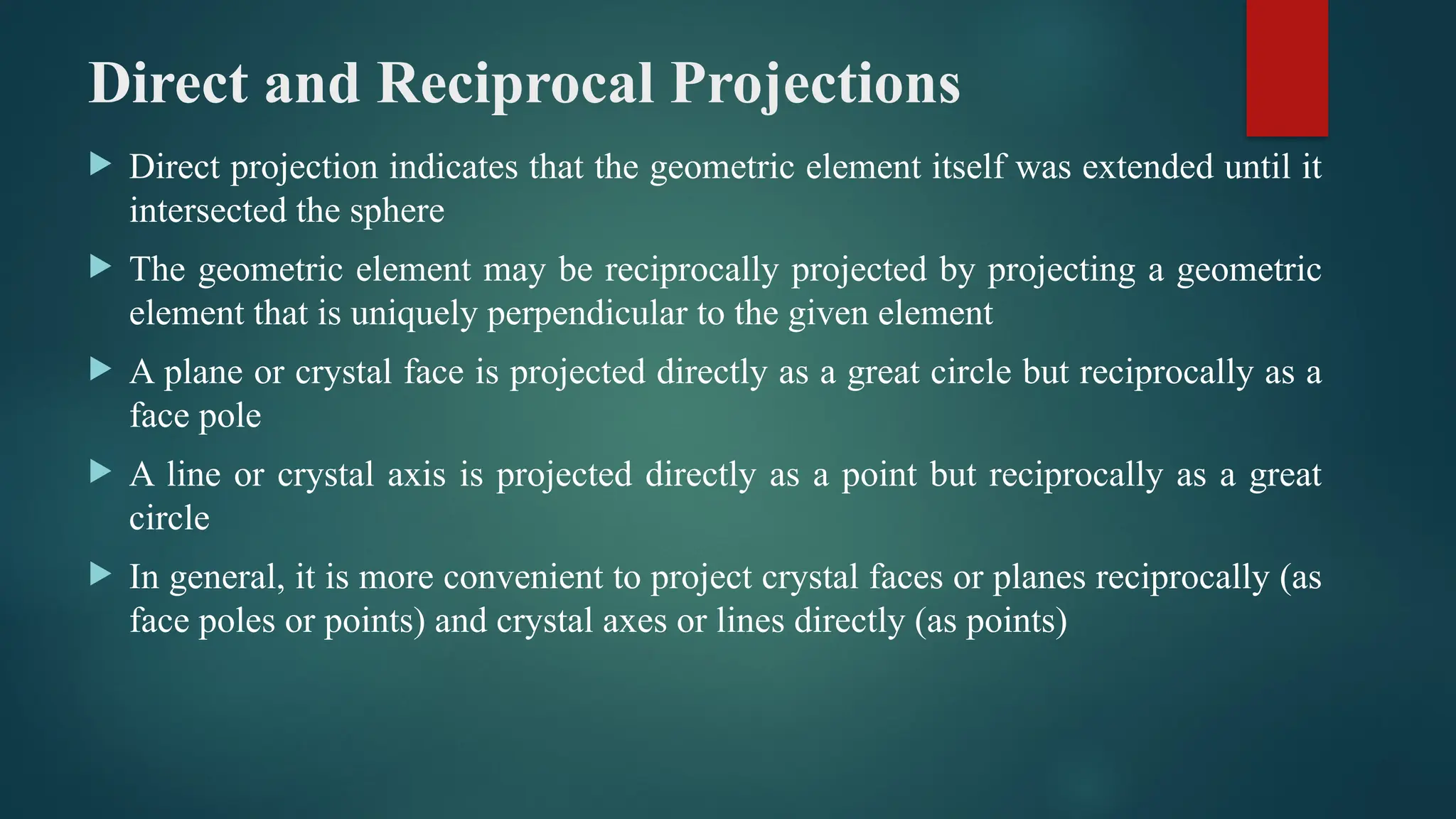 Crystallography and mineralogy- stereographic projections | PPTX