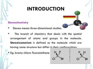 Realisation that stereoselectivity is a pre-requisite for Drug ...
