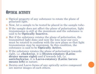 Stereo Isomers (Optical Isomers) | PDF