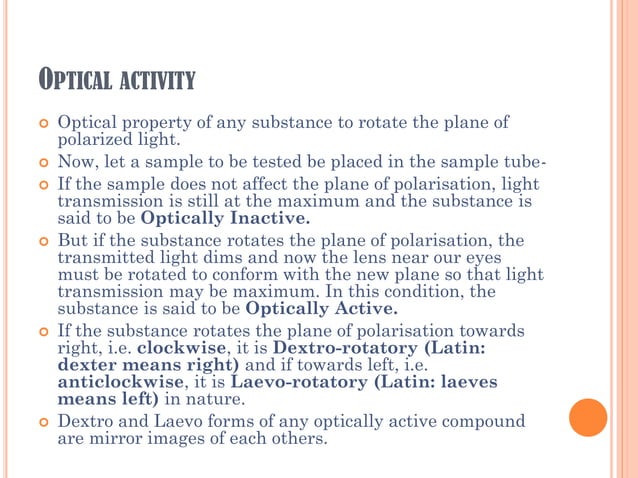 Stereo Isomers (Optical Isomers) | PDF | Chemistry | Science