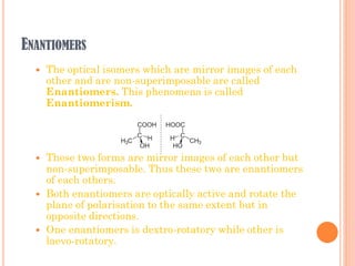 Stereo Isomers (Optical Isomers) | PDF