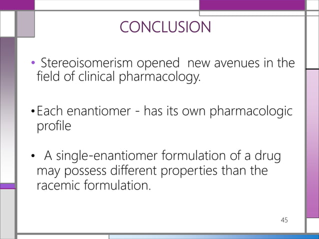 Stereoisomers in pharmacology | PPTX | Pharmaceutical Drugs | Medical ...