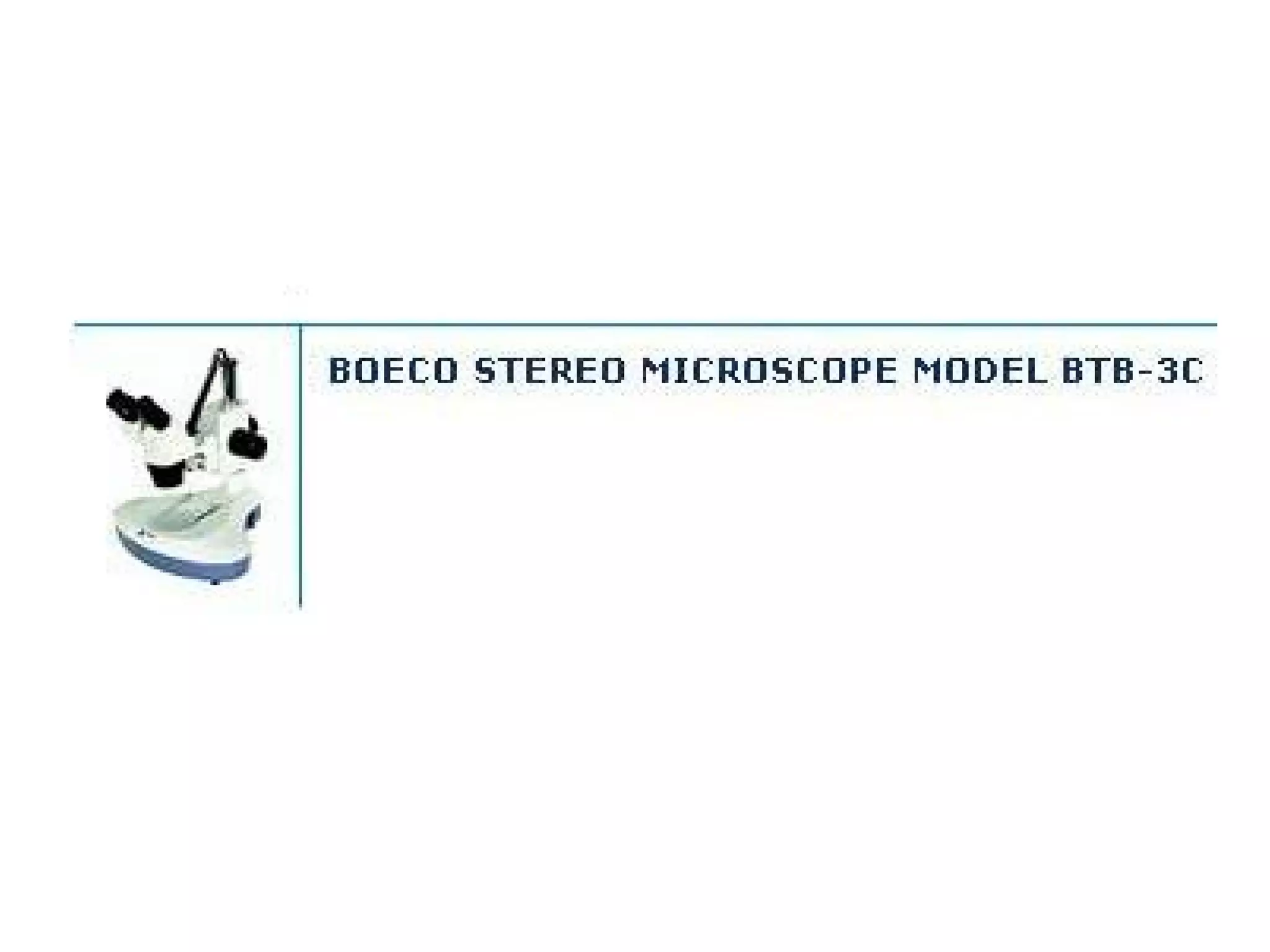 Stereo Microscope Boeco Binokular | PPT