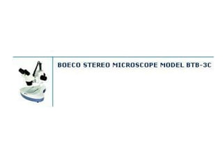 Stereo Microscope Boeco Binokular | PPT