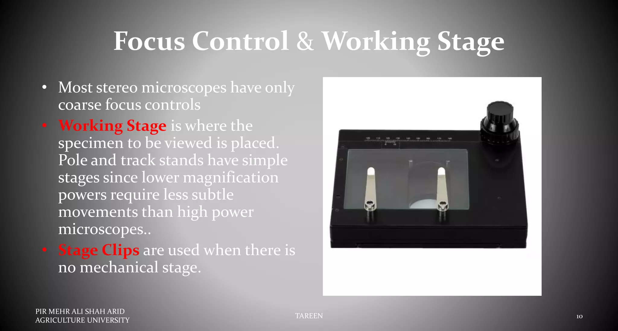 Stereo Microscope or Dissecting Miscrscope | PPTX