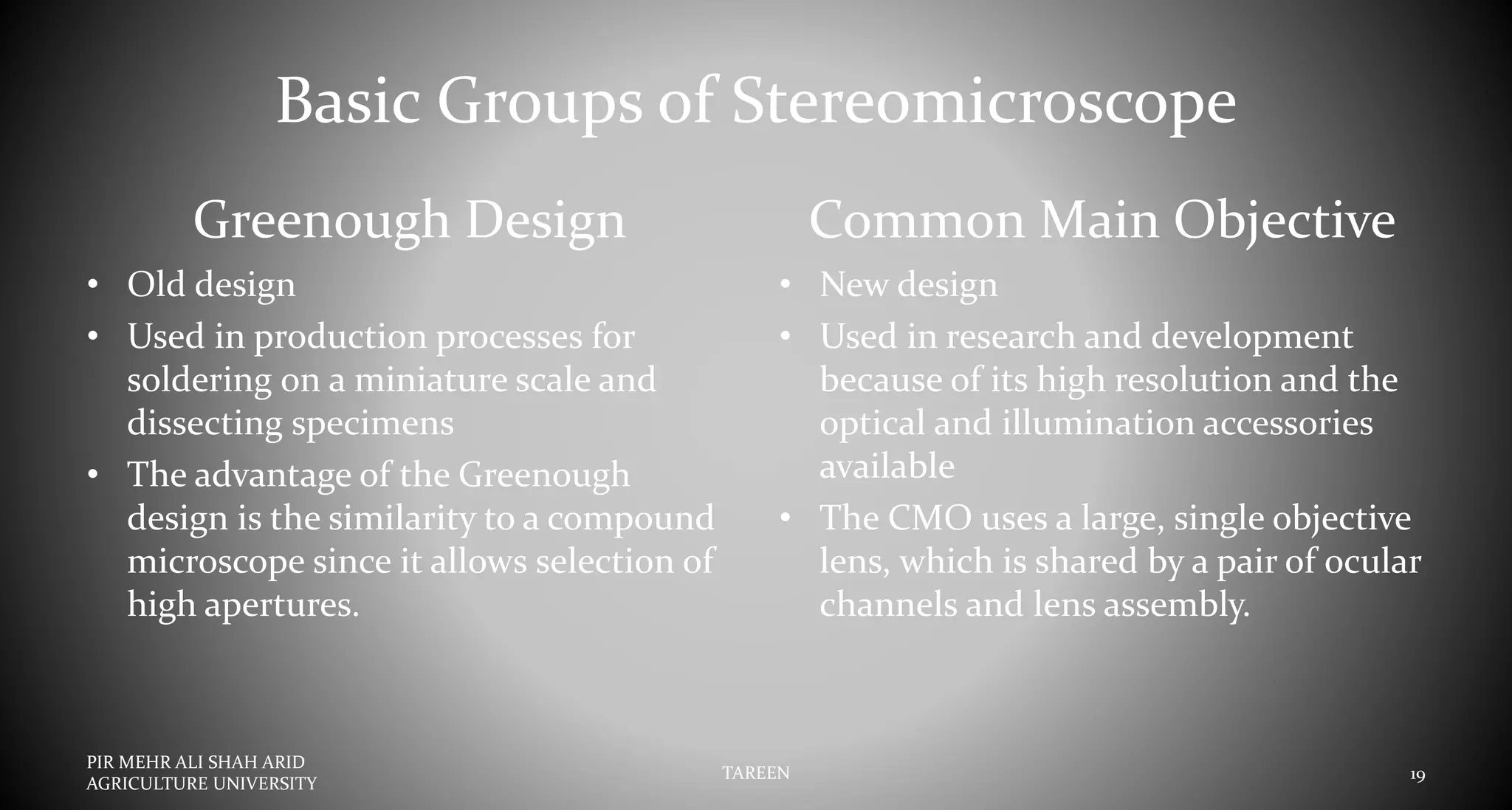Stereo Microscope or Dissecting Miscrscope | PPTX