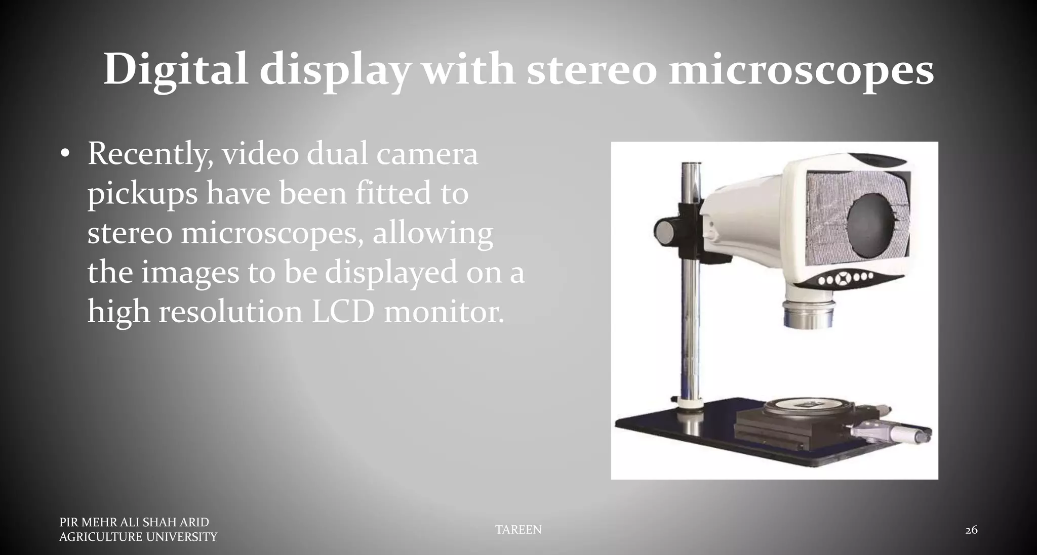 Stereo Microscope or Dissecting Miscrscope | PPTX | Eye and Vision ...