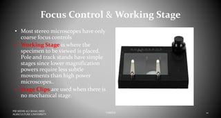 Stereo Microscope or Dissecting Miscrscope | PPTX