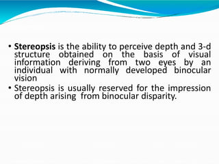 stereopsis final.pptx | 3-D Graphics | Computer Software and Applications
