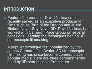 Stereoscopic 3D Terminology for Beginners | PPT