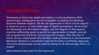 STEREOSCOPY in the field of radiography.pptx
