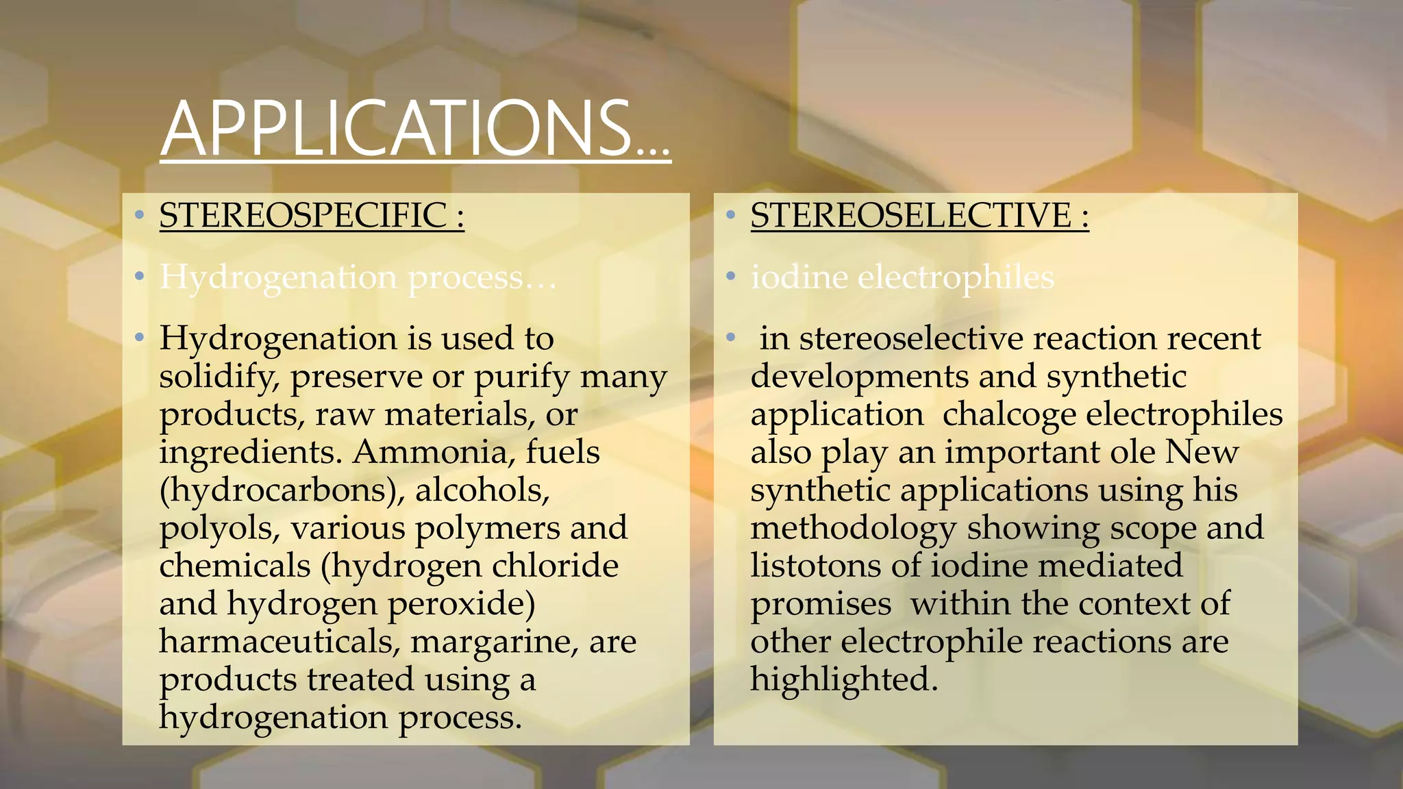 Stereoselective and stereospecific reactions | PPTX