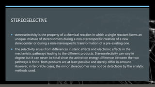 Stereoselectivity in retrosynthesis of organic molecules| disconnection ...