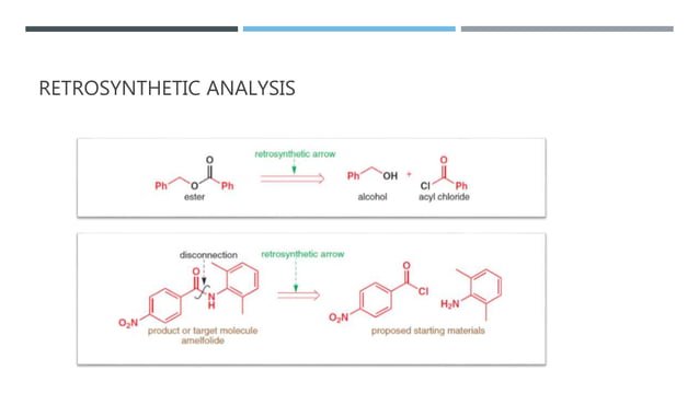 Stereoselectivity in retrosynthesis of organic molecules| disconnection ...