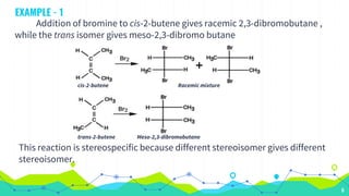 stereospecificity and STEREOSELECTIVE.pptx