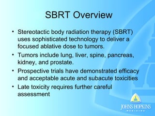 Stereotactic Body Radiation Therapy | PPT