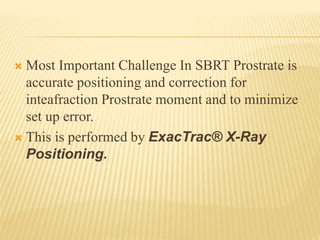 Stereotactic body radiotherapy | PPTX