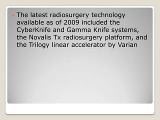 Stereotactic radiosurgery (srs) | PPT