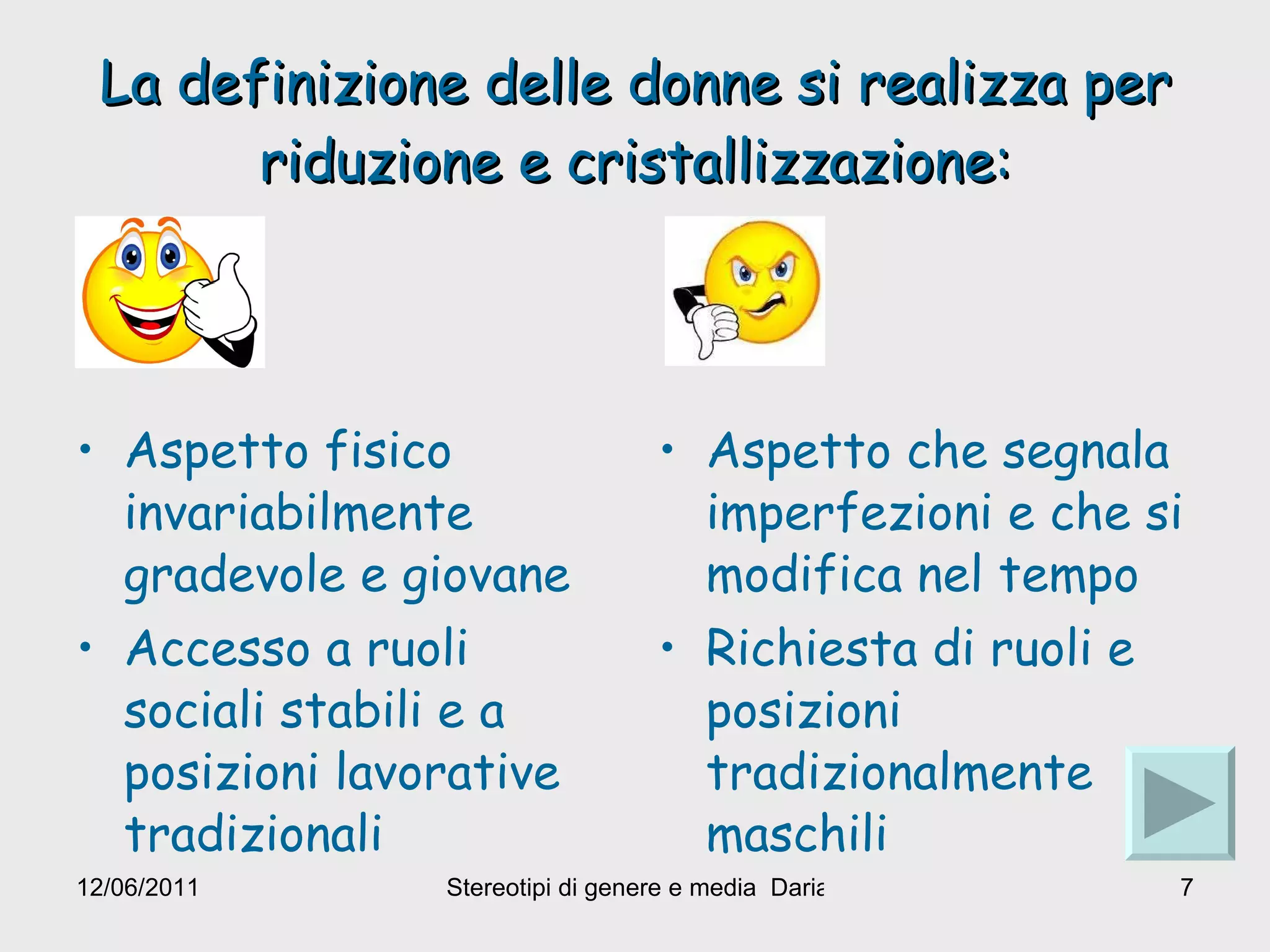 Stereotipi di genere e media | PPT