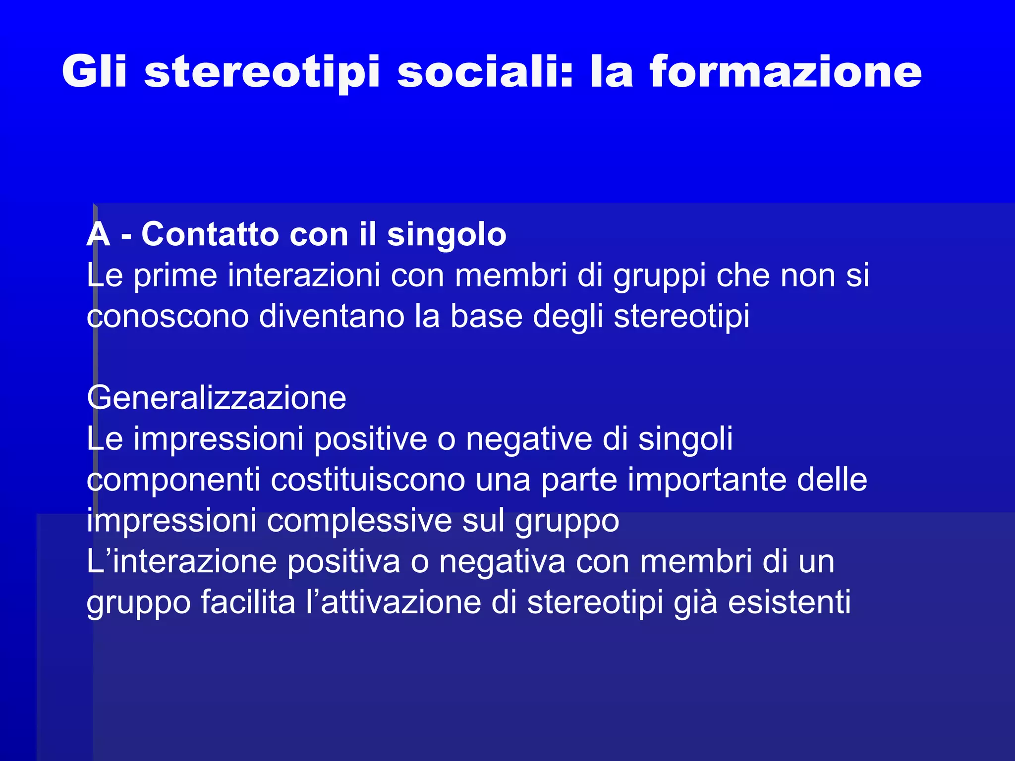 Stereotipi e pregiudizi | PPT