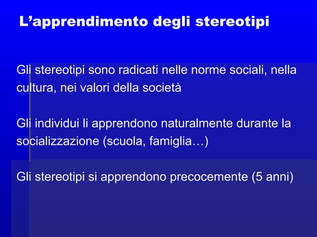 Stereotipi e pregiudizi | PPT | Education