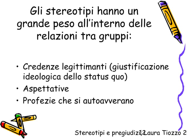 Stereotipi e pregiudizi 200309 | PPT