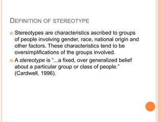 Stereotype | PPT