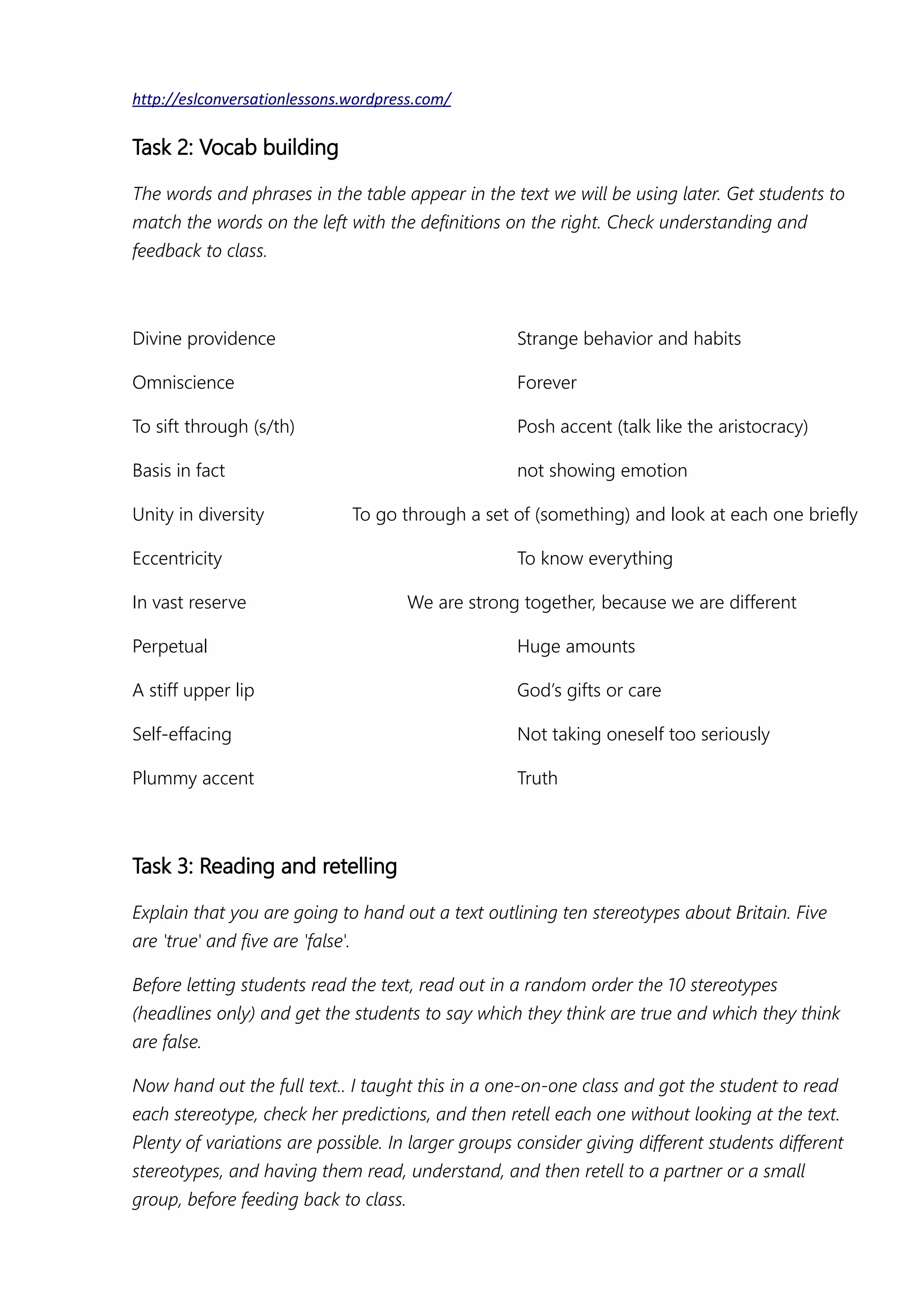 Stereotype lesson2 | PDF