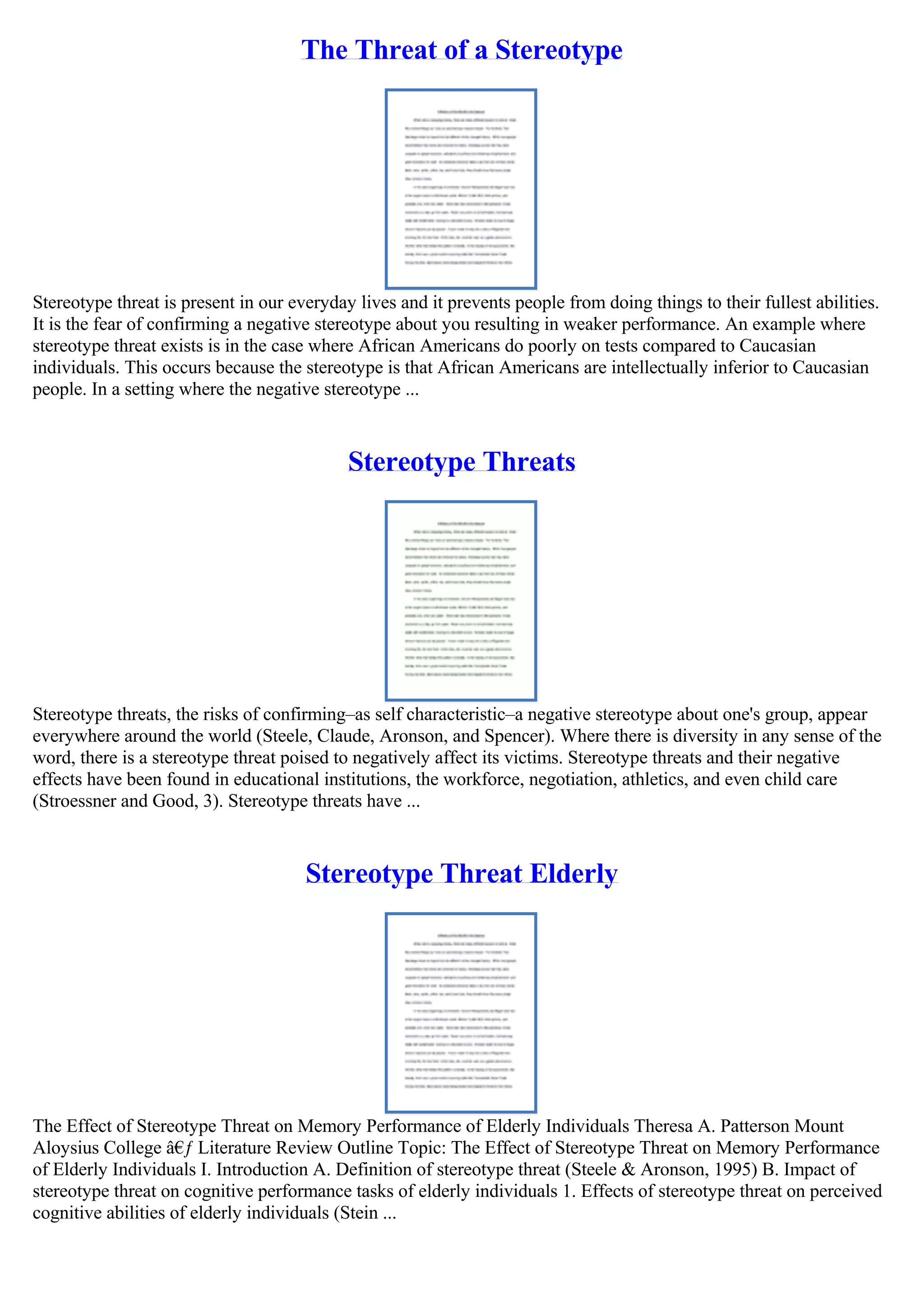 Stereotype-Threat | PDF